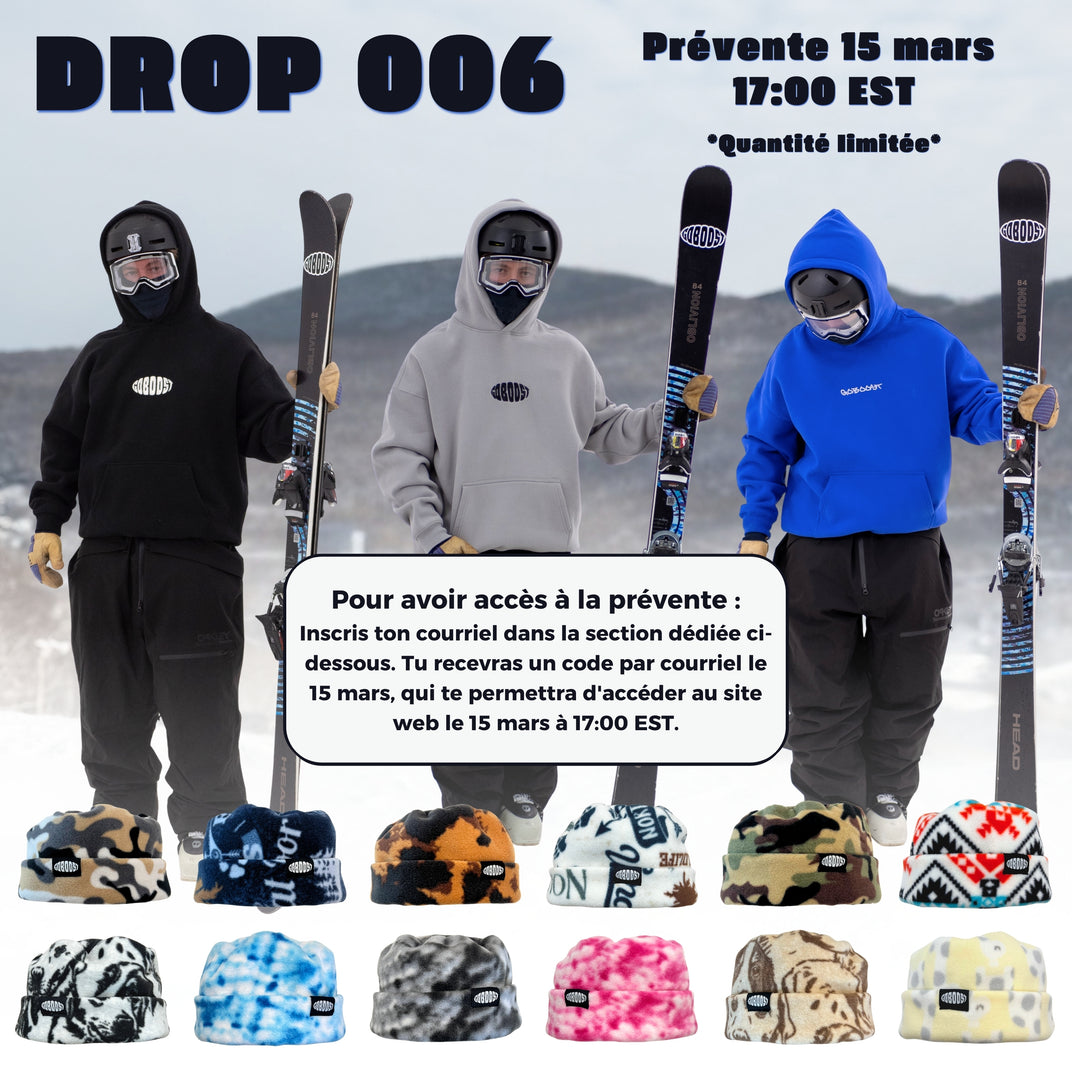 Drop 006 ️ 15 mars 17:00 EST